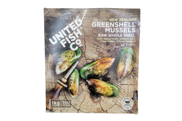 Mussel Whole Shell-NZ Greenshell Raw (1kg) - Food Warehouse AU