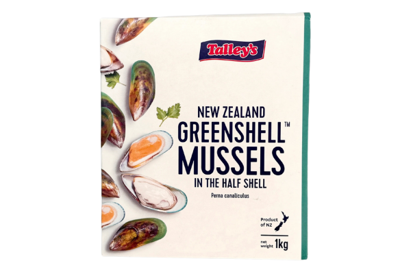 Mussel Half Shell-NZ Greenshell MEDIUM (1kg) - Food Warehouse AU